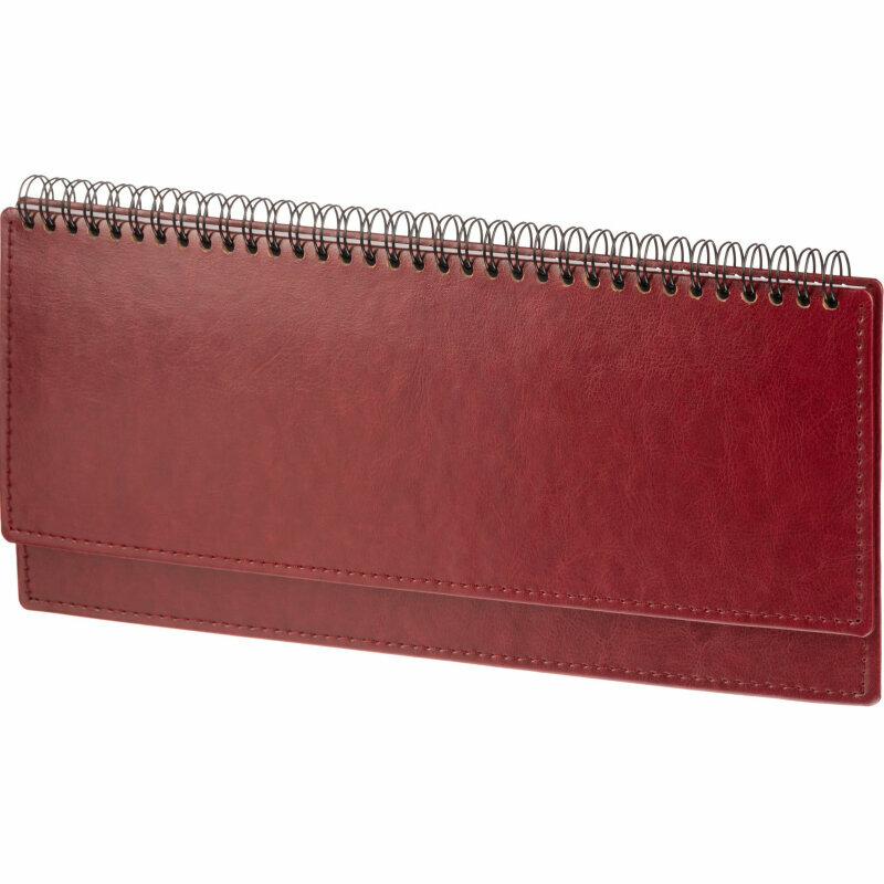 Планинг датированный 2026, бордо, 303х150 мм, 120стр, аттасне Agenda, 2250189