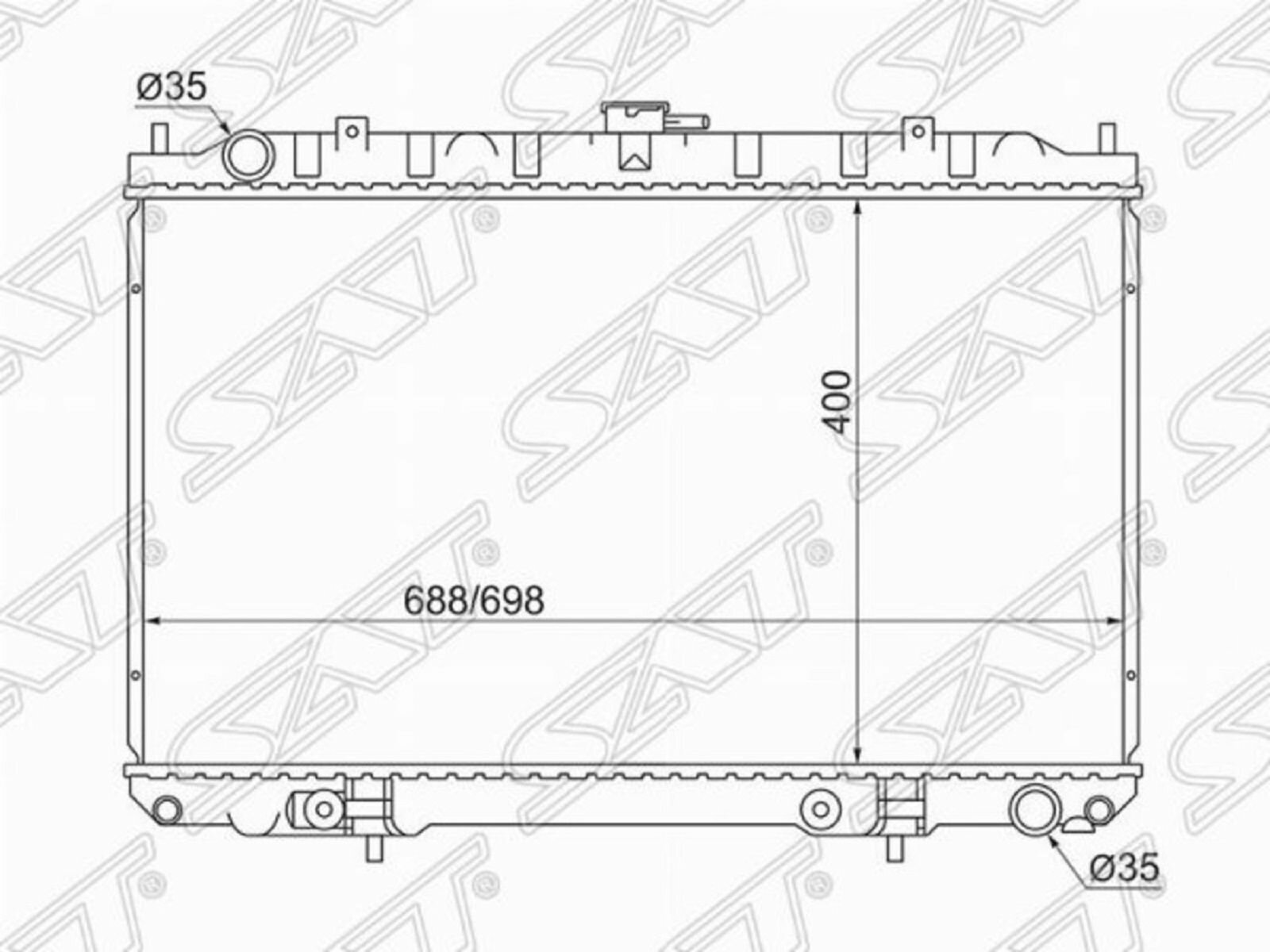Радиатор Infiniti I30 99-04