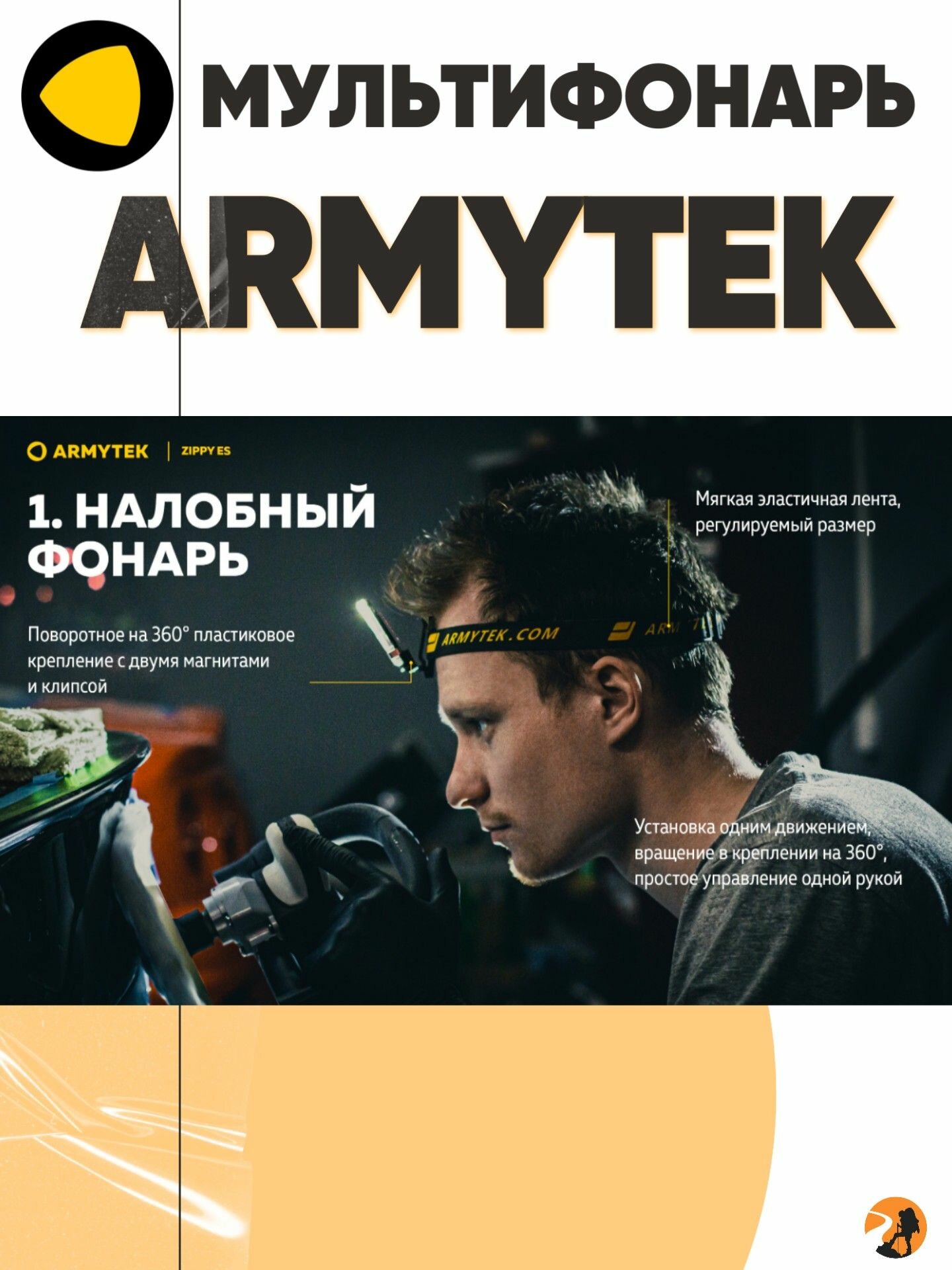 Фонарь карманный ARMYTEK ZIPPY ES Синий — фото 1