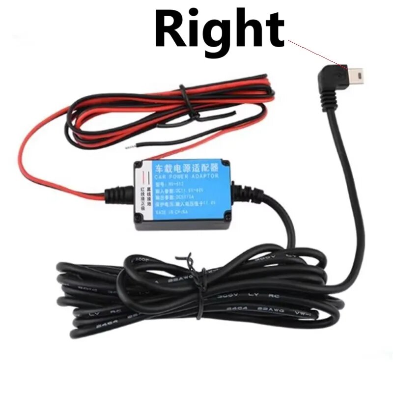 Мини-USB 12 В 24 В к постоянному току 5 В 3 А Кабель зарядного устройства Понижающий преобразователь Кабель Автомобильный понижающий источник питания Адаптер зарядного устройства для GPS DVR Зарядка