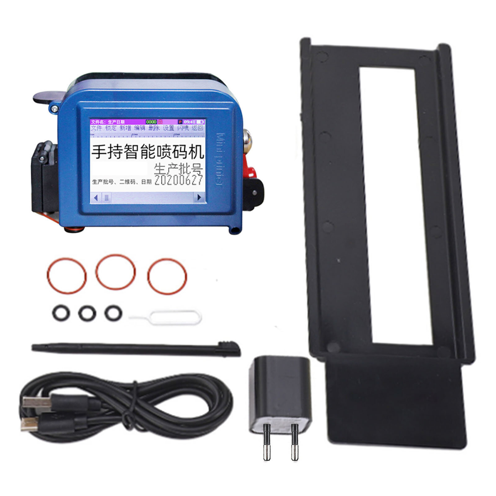 Мини-ручной струйный принтер, этикетка с датой и логотипом, 100-240 В, EU Plug