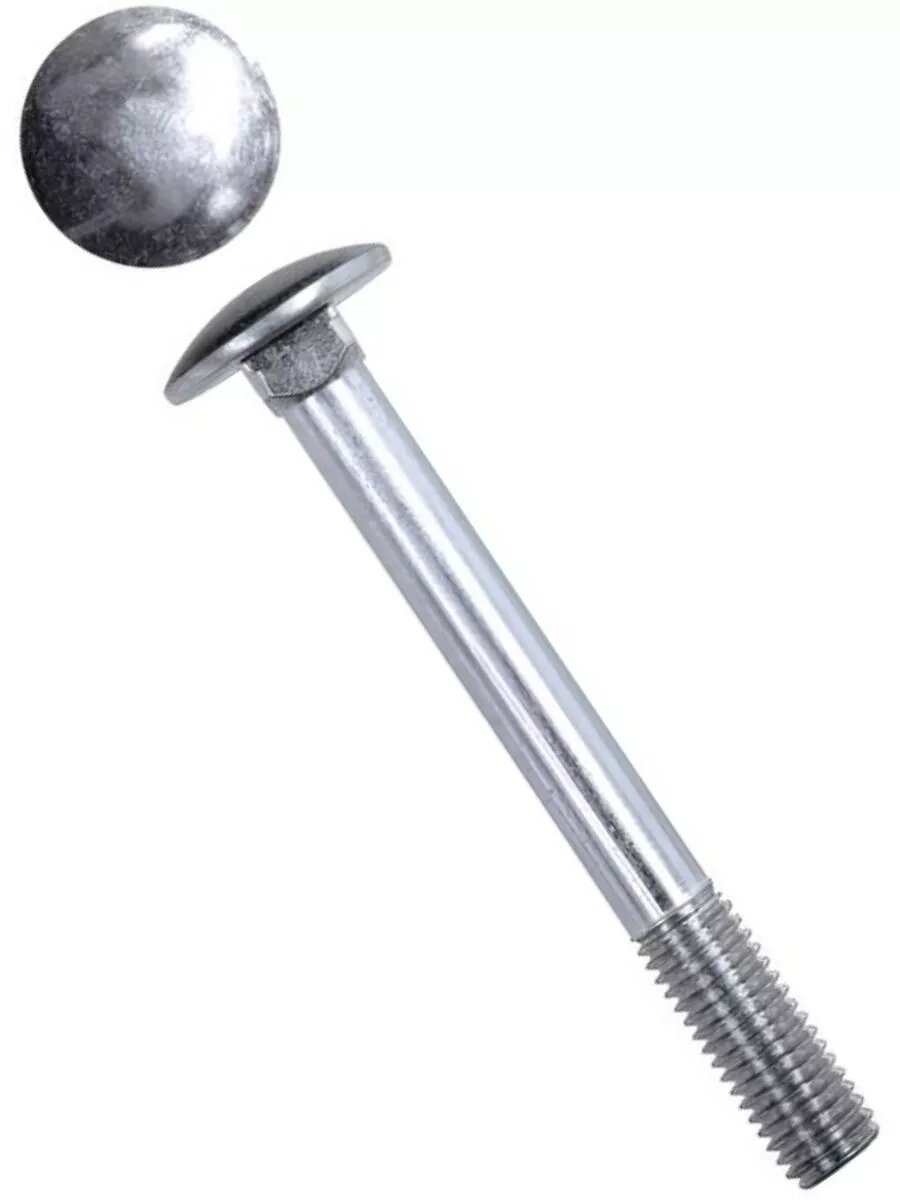 Болт мебельный М8х80 мм с квадратом DIN 603 STARFIX 30 штук (SMC1-93843-30)