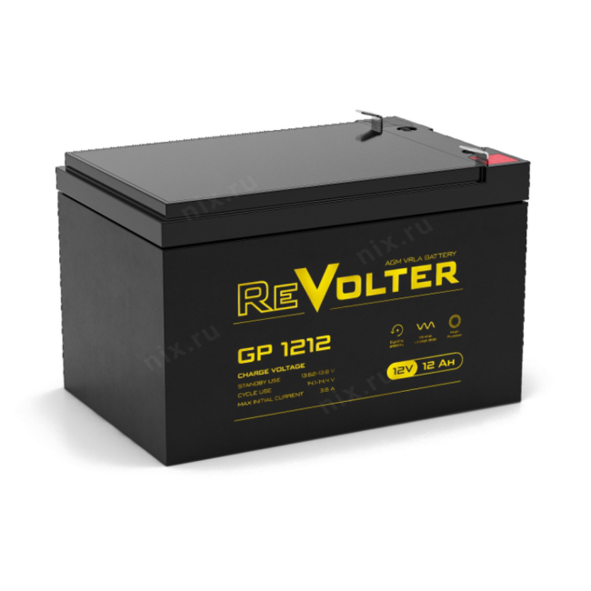 GP 1212 Аккумуляторная батарея Energon Аккумуляторная батарея универсальная Revolter GP 1212 (12V / 12Ah)
