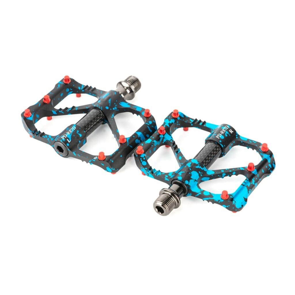 1pair Kids Bicycles Педали алюминиевые сплавы Antiskid Outdoor, - R87D Черно-синий