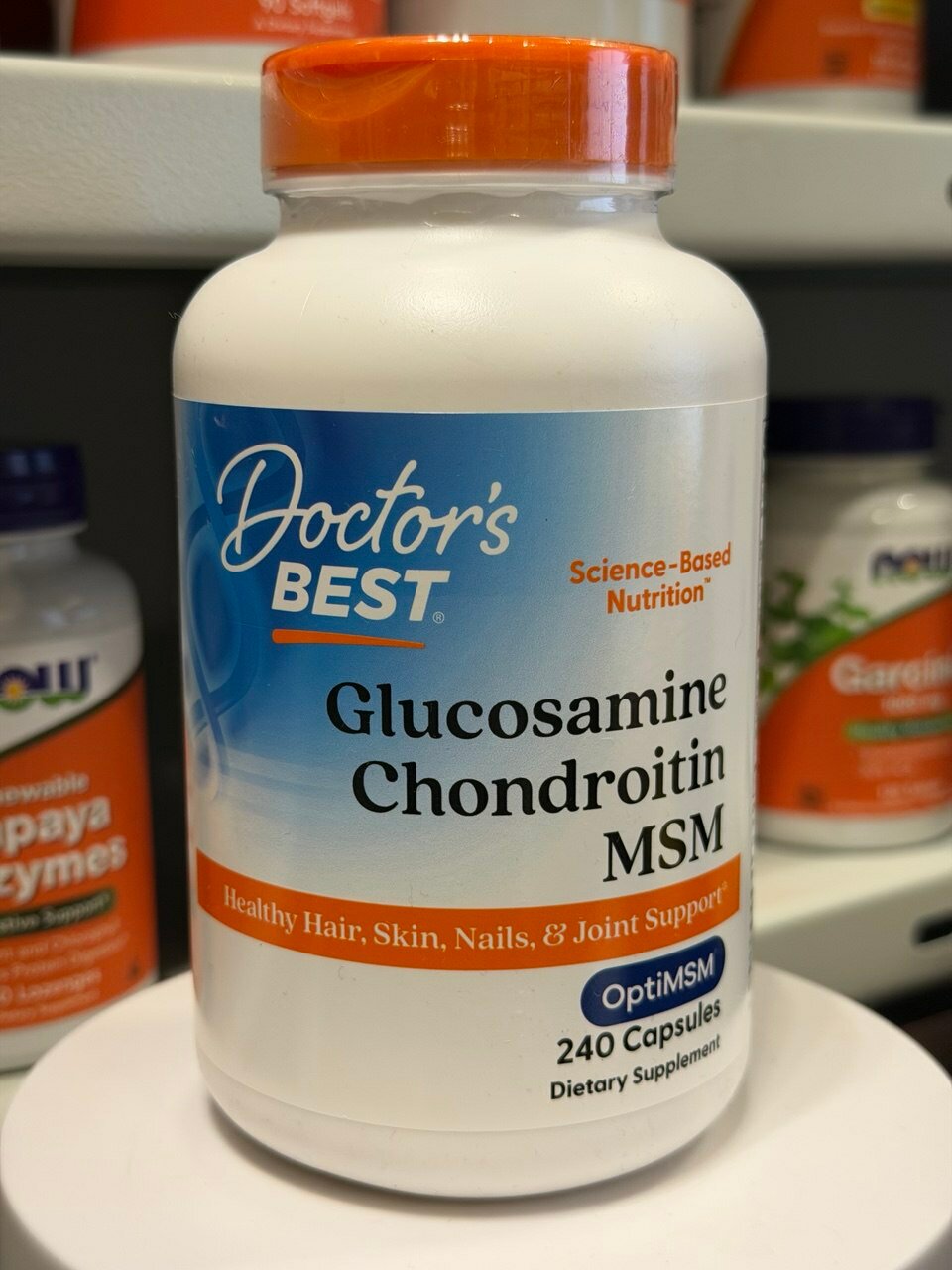 Doctor's Best Glucosamine Chondroitin MSM with OptiMSM - Глюкозамин Хондроитин МСМ 240 капсул