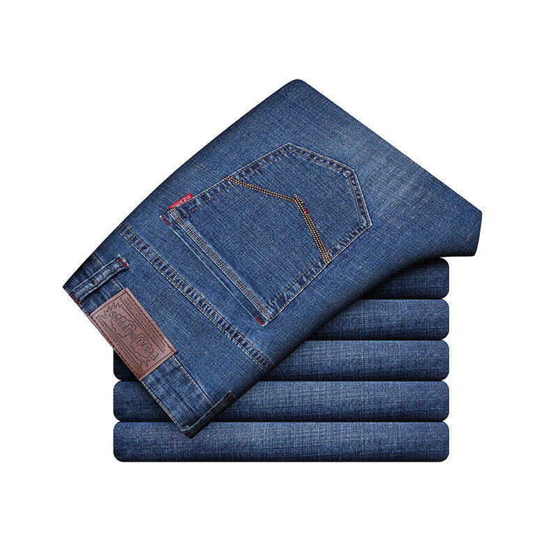 Мужские джинсы Чистый цвет / прямые B1, LI Mall талии_32