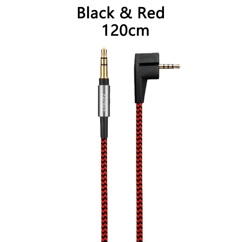 Кабель для наушников Sennheiser HD461 нейлоновый 3.5 мм / 2.5 мм Black red 4ft