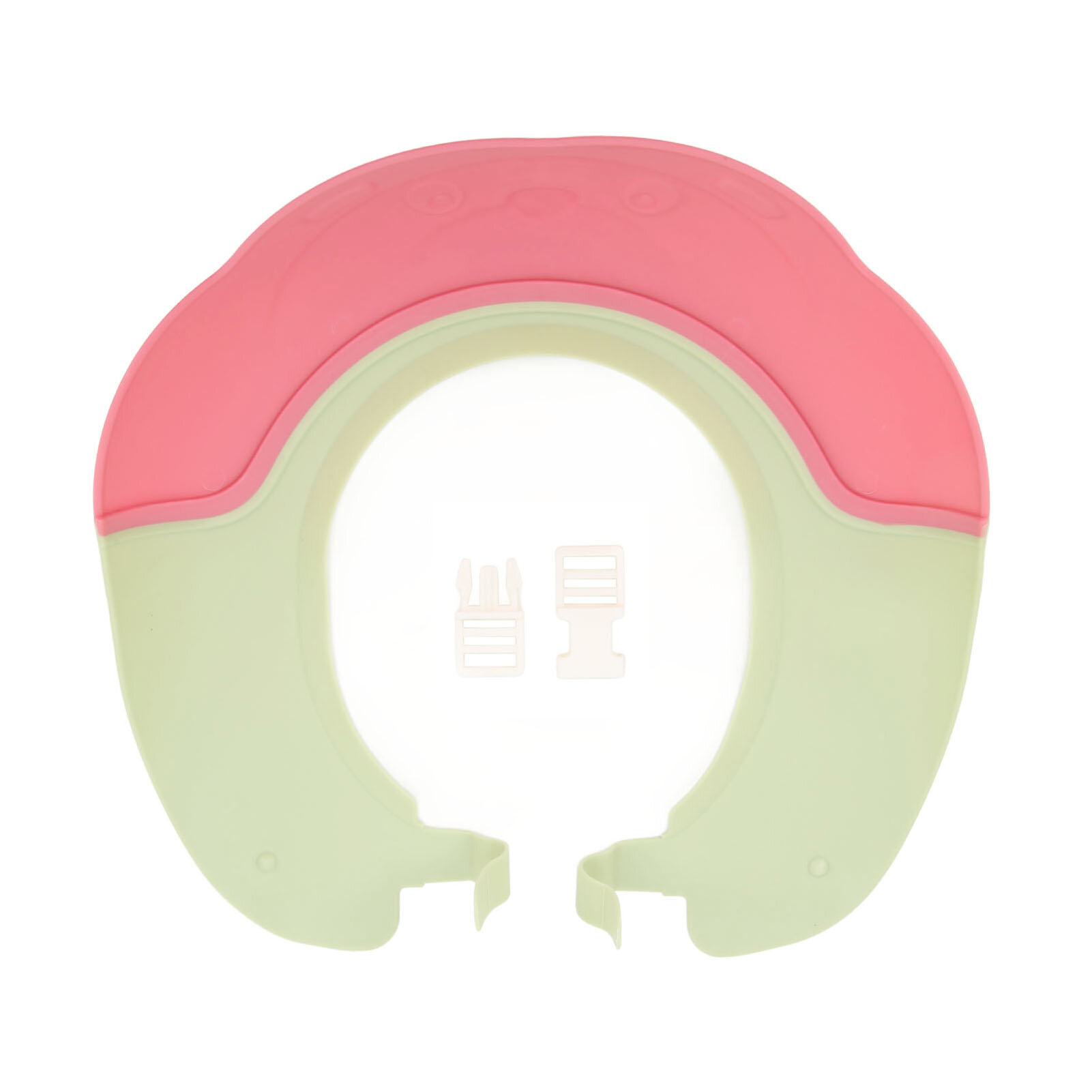 Детский водонепроницаемый силиконовый козырек для мытья головы с эластичной регулируемой лентой, широкими полями, красный