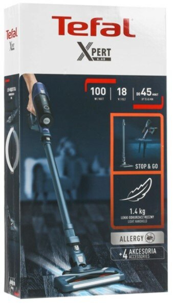 Ручной пылесос Tefal TY6838WO "Лунный камень", мощный двигатель, компактный, легкий