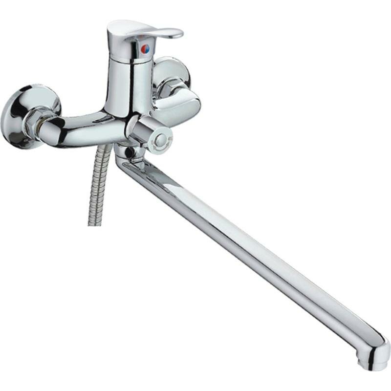 Смеситель для ванны Cron CN2214 Хром Поворотный, современный дизайн