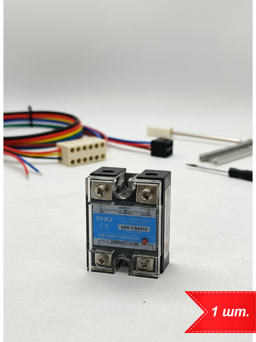Твердотельное реле SSR-10 DA, 10А, полупроводниковое (1 шт.)