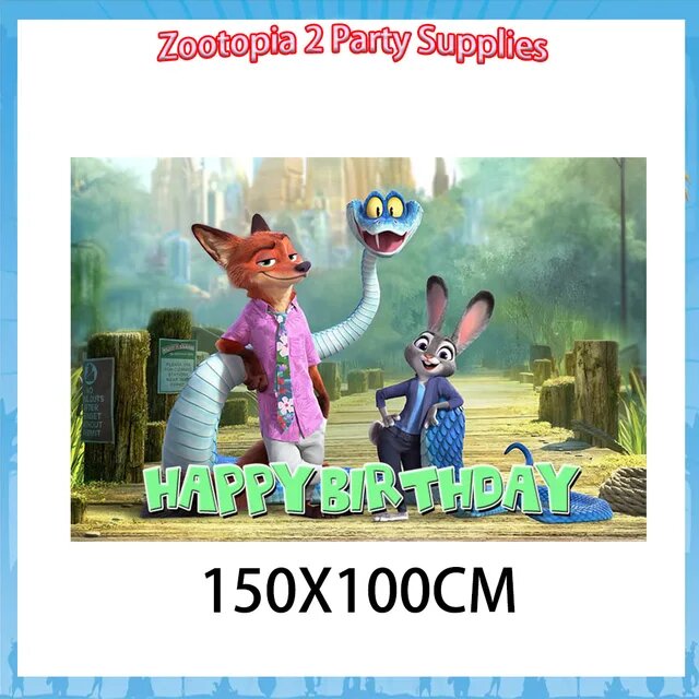 Украшения на день рождения в стиле «Зверополис 2», баннеры на тему «Зверополис», украшения для тортов, воздушные шары, подарочные пакеты, подарки на день рождения для мальчиков и девочек, подарки на детские праздники