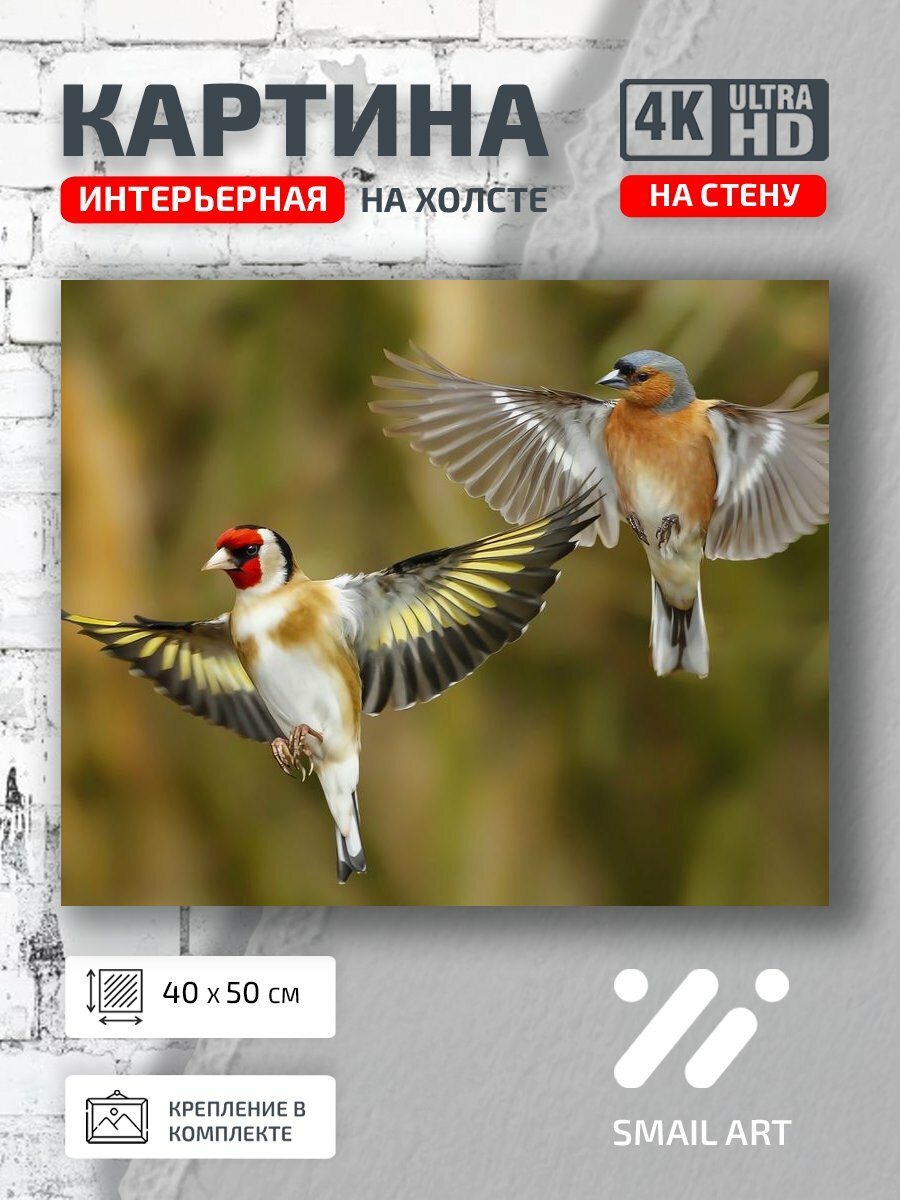 Картина на холсте интерьерная 40 на 50 на стену Крылья Landscape для офиса пейзаж интерьер