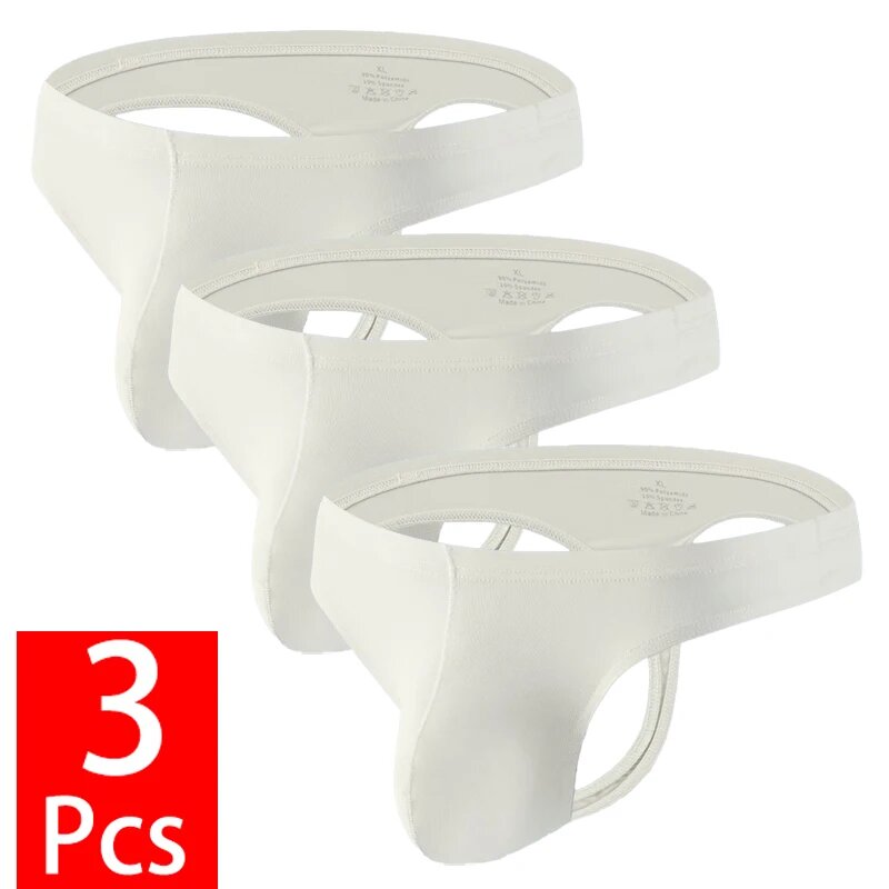 Мужские трусы-слипы NURRASA, 3 шт, Белый, 2XL, Color: R