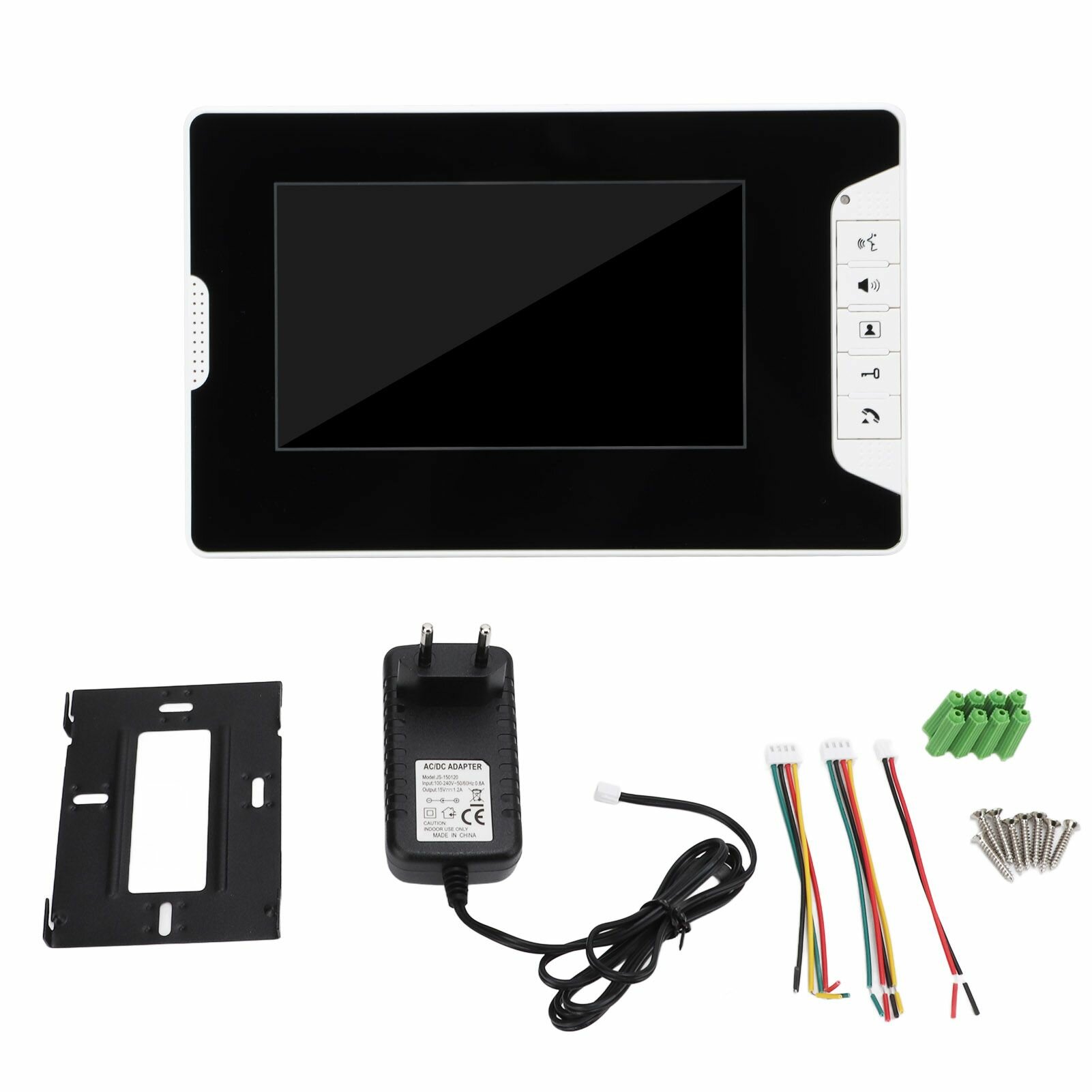 Монитор видеодомофона с проводным подключением, 7 дюймов, функция удаленной разблокировки, 16 рингтонов, для дома, ЕС платка