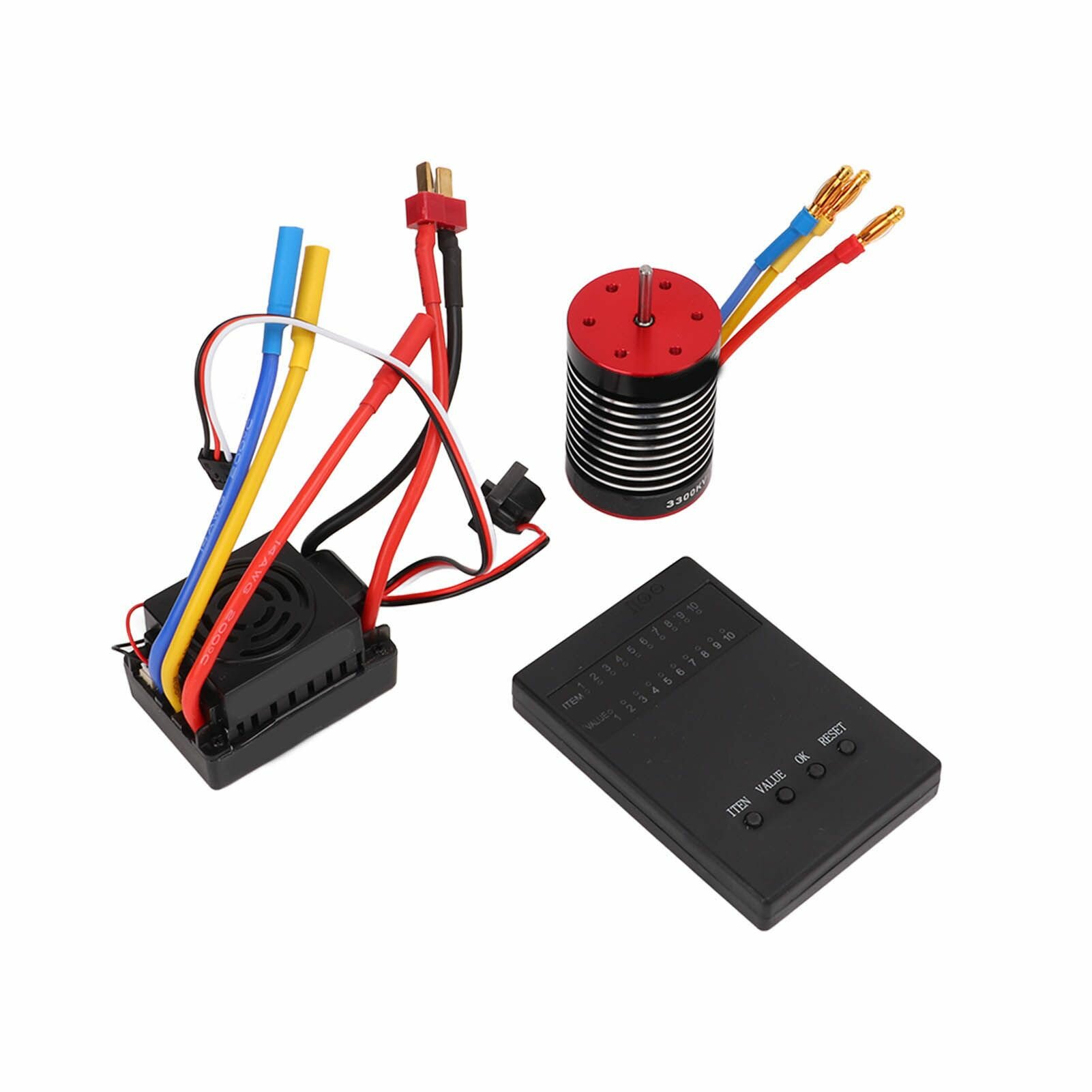 F540 3300kv Бесщеточный двигатель 60A Водонепроницаемая карта программирования ESC Комбинированный комплект для автомобиля с дистанционным управлением 1/10