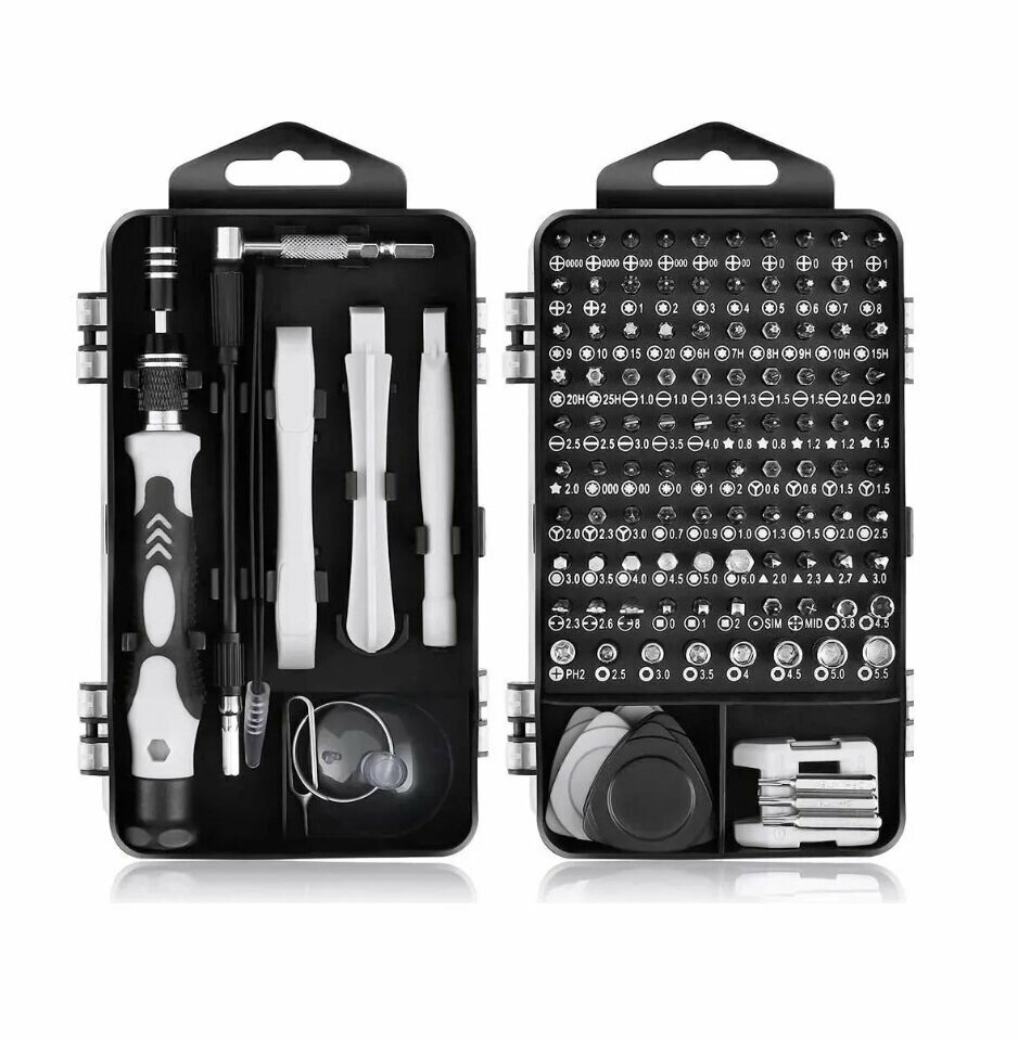Набор отверток 115 в 1 / Биты для ремонта смартфонов, планшетов, компьютеров и ноутбуков