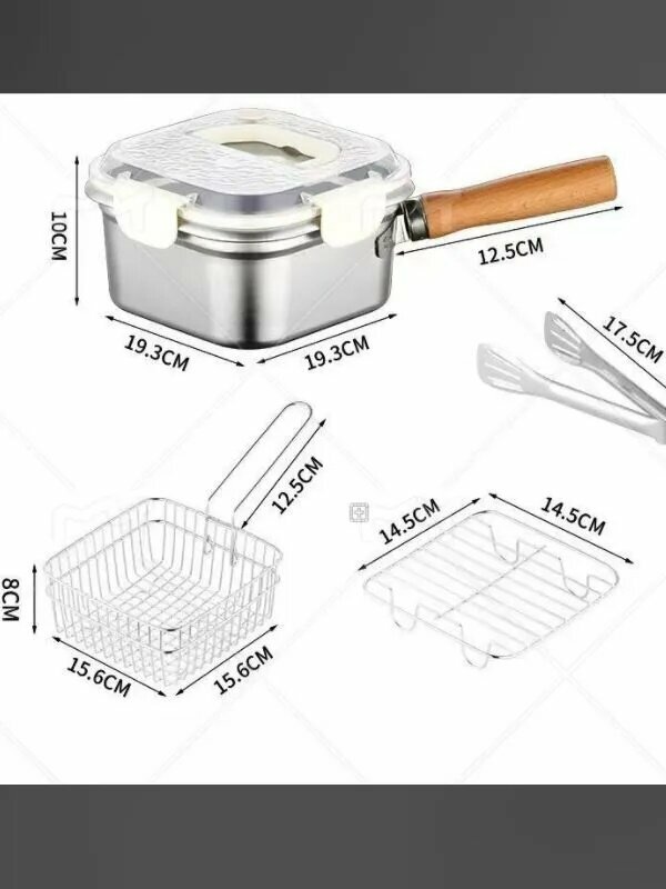 Фритюрница из нержавеющей стали с корзиной Mini Как описано