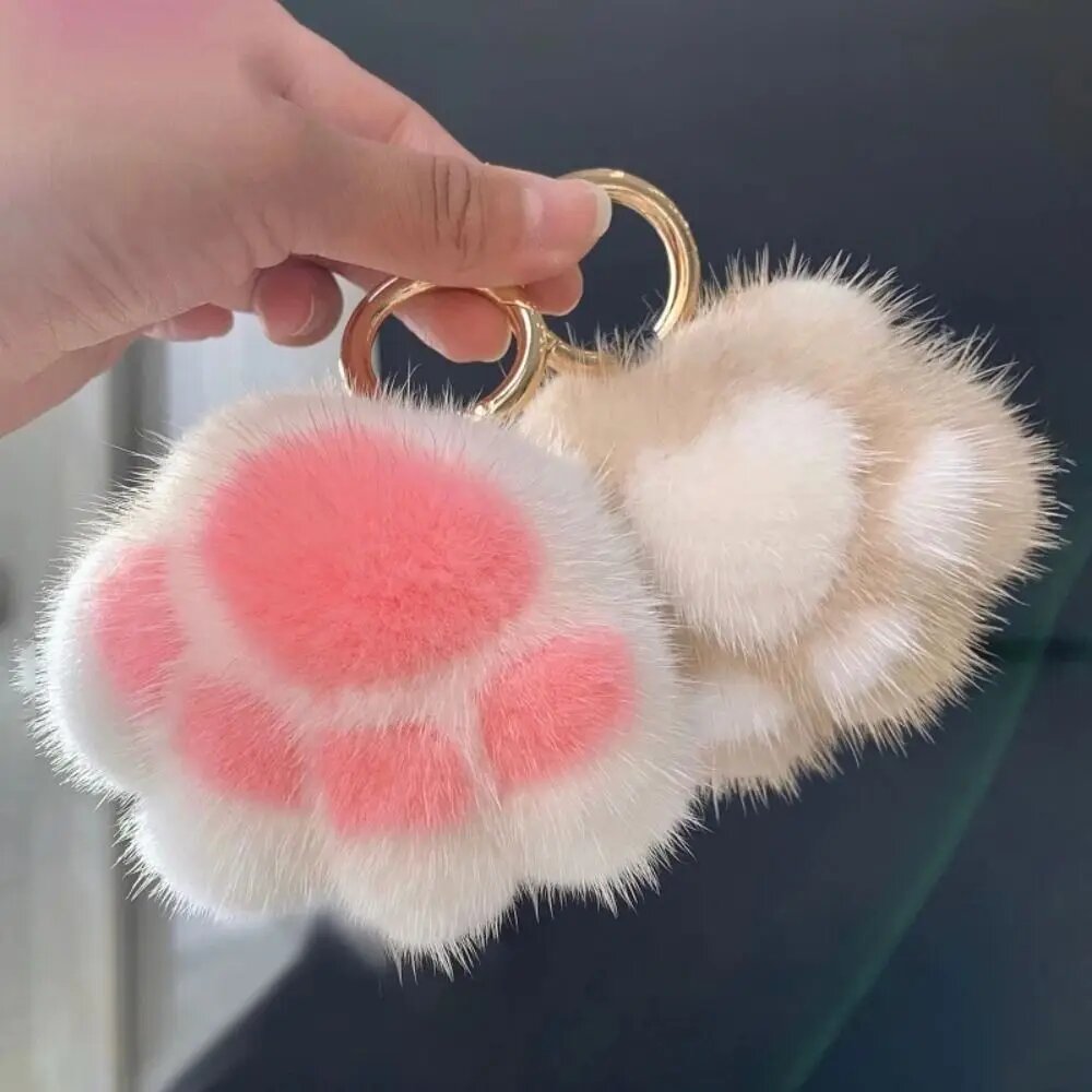 Брелок кошачья лапа, розовый, Color: P