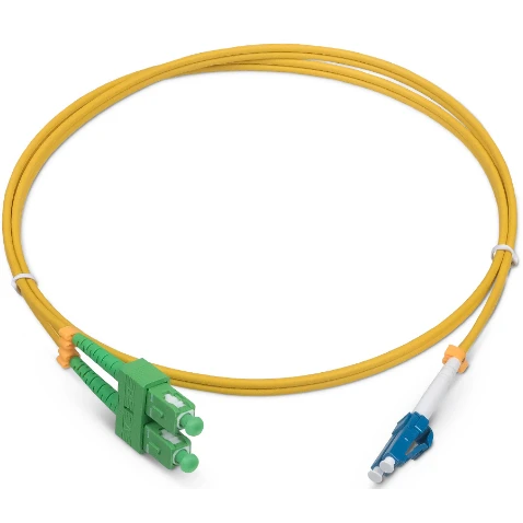 FOP(d)-9-SC/APC-LC/UPC-1,5m Кабель патч-корд волоконно-оптический Cabeus duplex SC/APC-LC/UPC 9/125 sm 1,5м LSZH