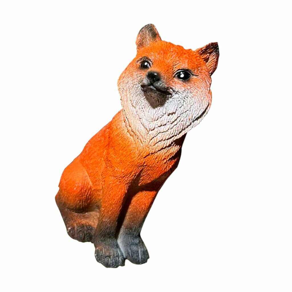 Садовая статуя лис, фигурка животного, подарок на новоселье для декора двора