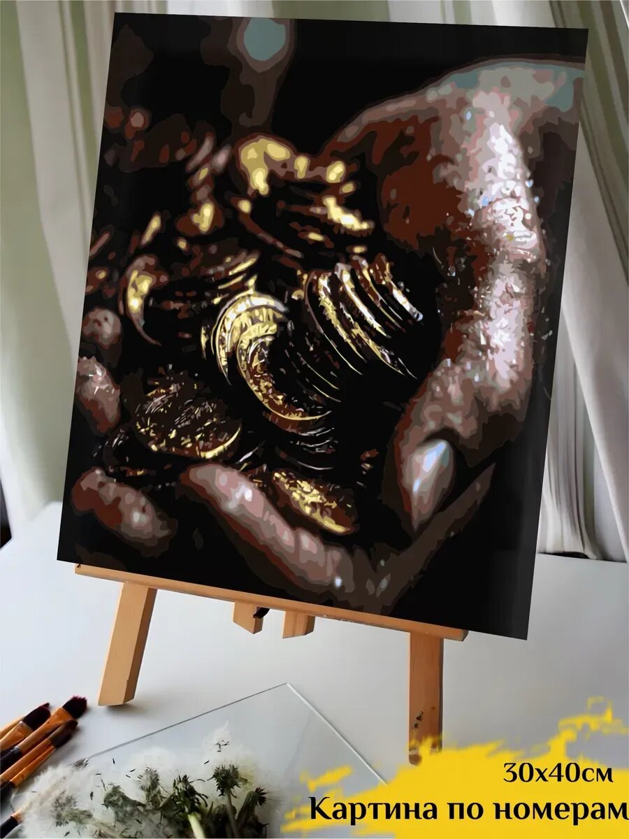 Картина по номерам монеты