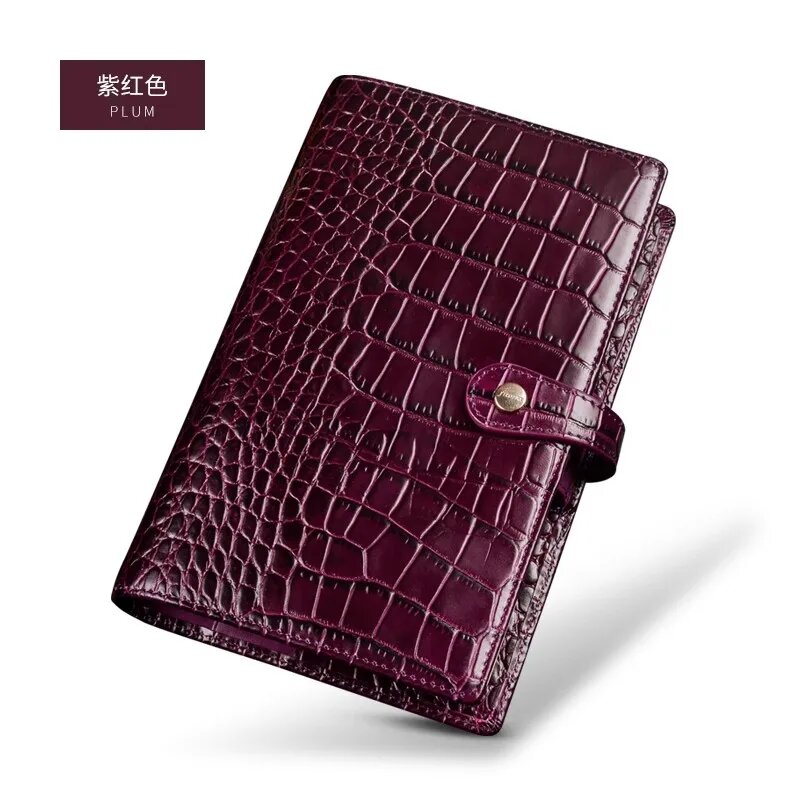 Filofax Osterley Croc кожаный блокнот A6 Бордовый, A6 purple