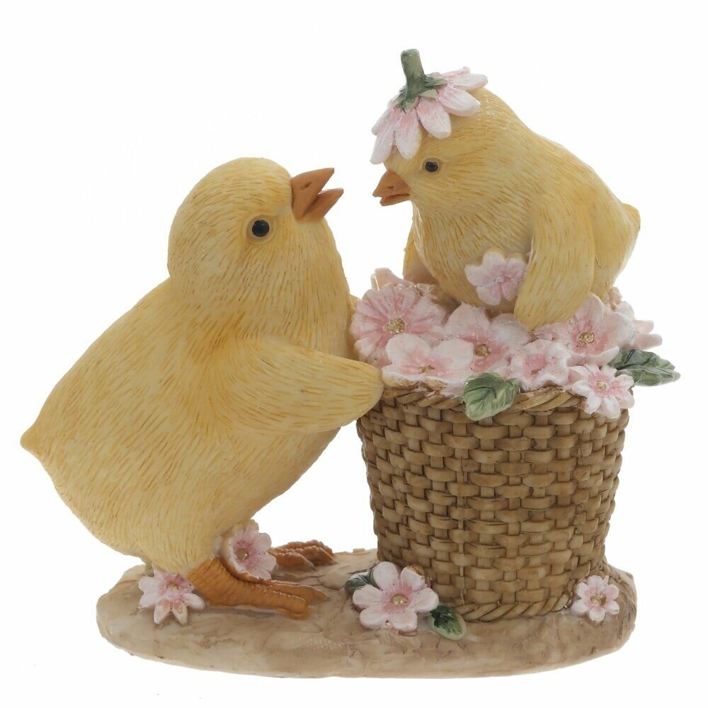 Фигурка пасхальная "Цыплята", 9х5х9 см