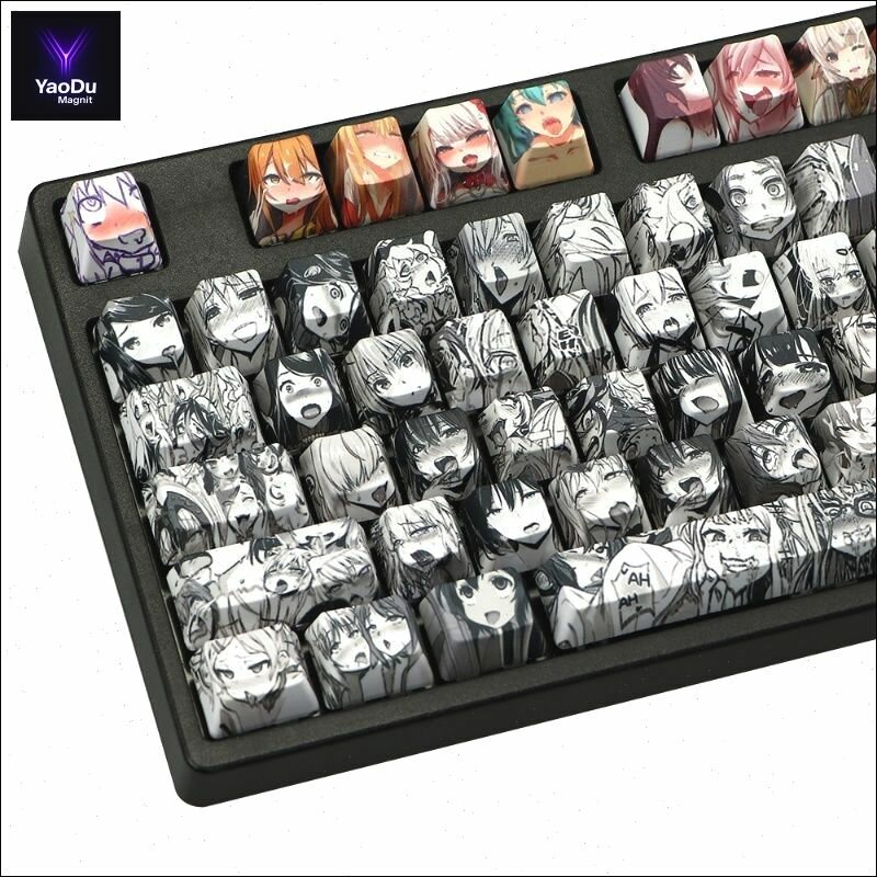 Кейкапы для механической клавиатуры русские, Запасные части для клавиатуры, 2D-измерение, 108 шт