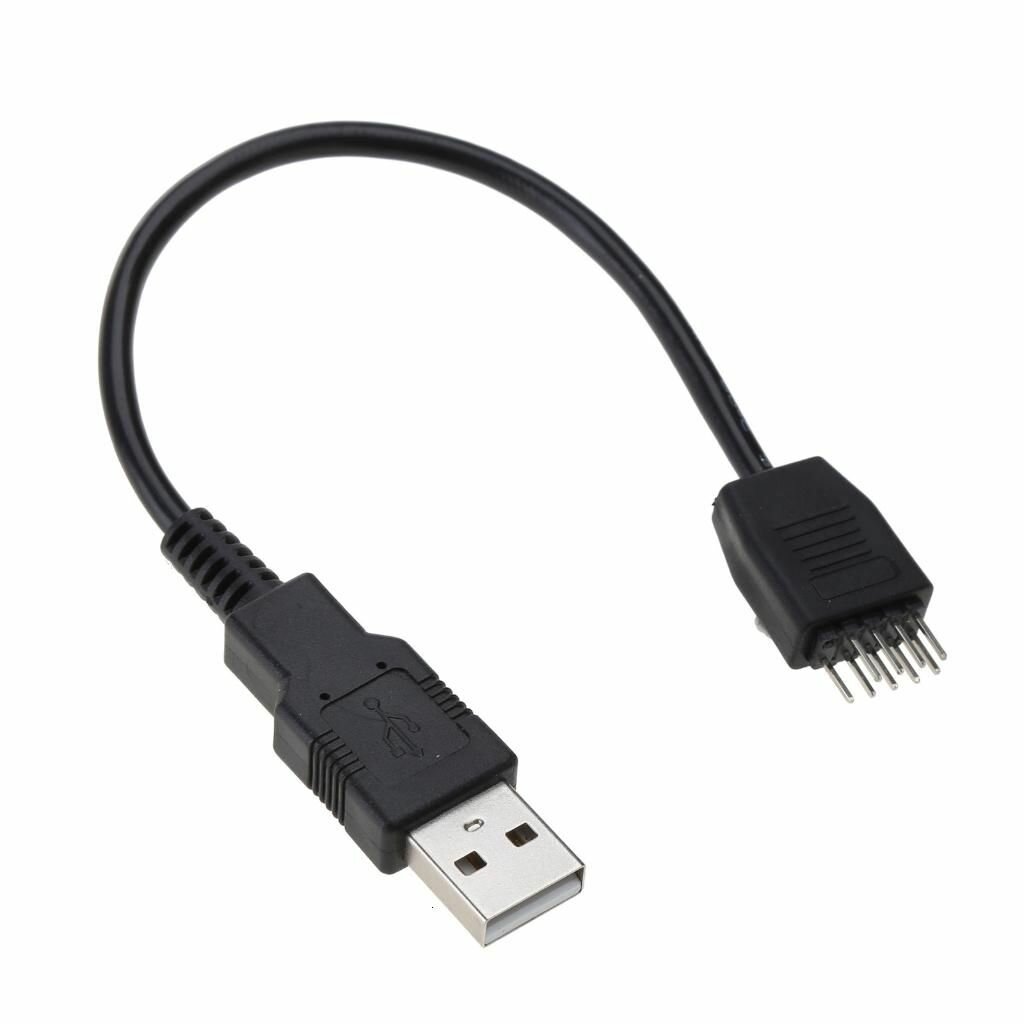 Кабель USB 2.0 с разъёмом Type A на 9-контактный разъём для материнской платы