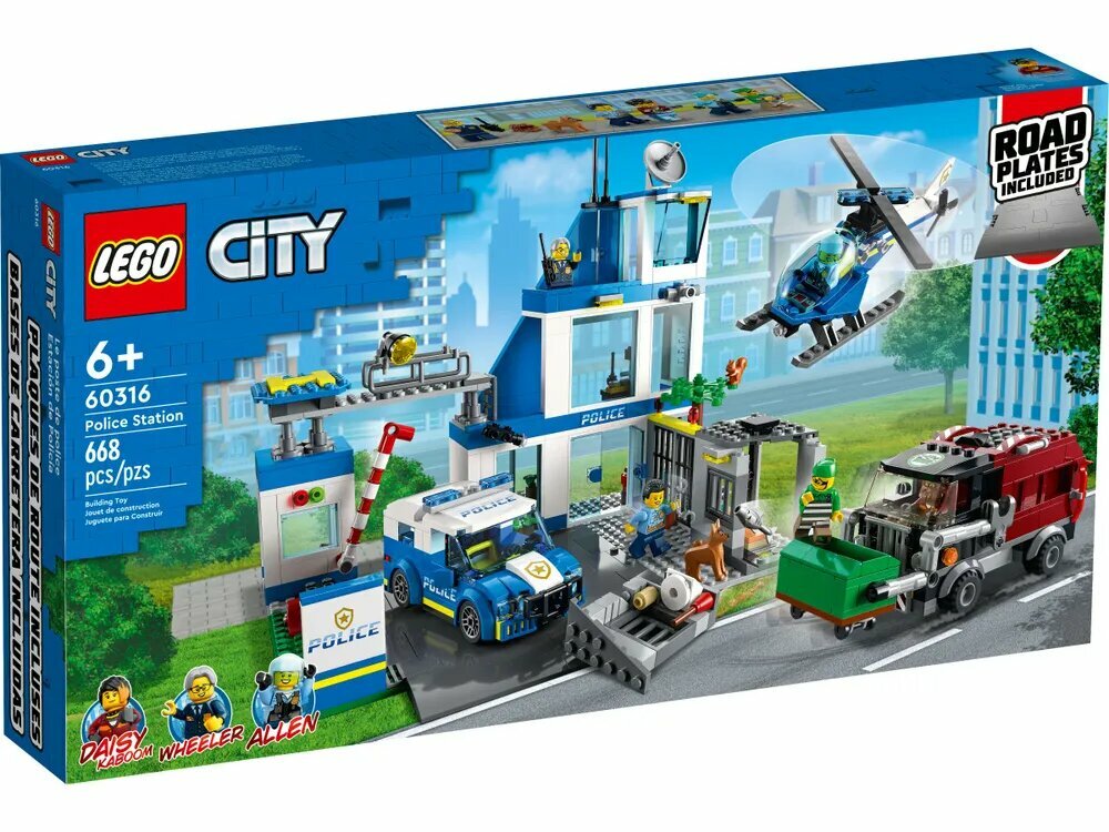 Лего City серия, LEGO 60316 Полицейский участок, lego конструктор для мальчика, лего для девочек