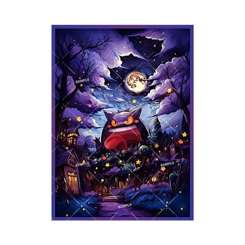 60 шт. 66x91 мм рукава для карт в стиле аниме с иллюстрацией, внешняя защитная крышка для карт для PKM PTCG MTG TCG, настольные игры, коллекционные карты