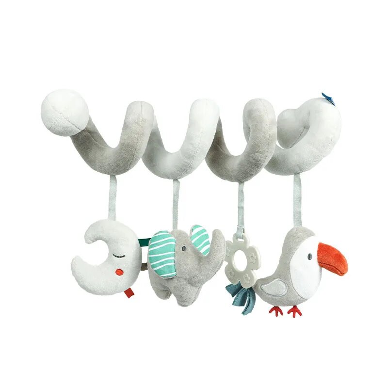 Детская скандинавская кровать-погремушки, подвесные игрушки, спиральная коляска для малышей, игрушка, детская коляска, плюшевая сова, мобильная 0 6, 12 месяцев, коляска для девочки