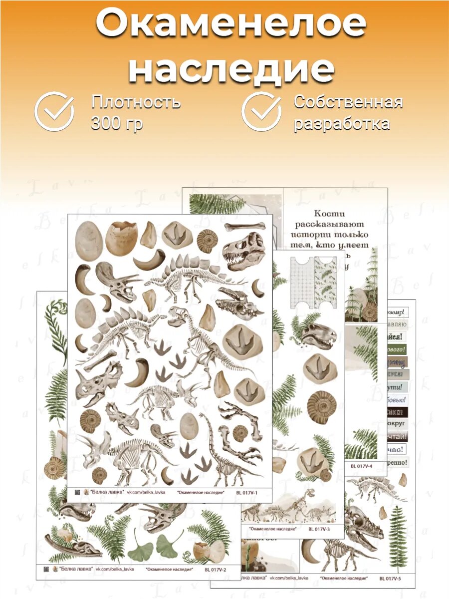 Набор для вырезания Belka Lavka "Окаменелое наследие"