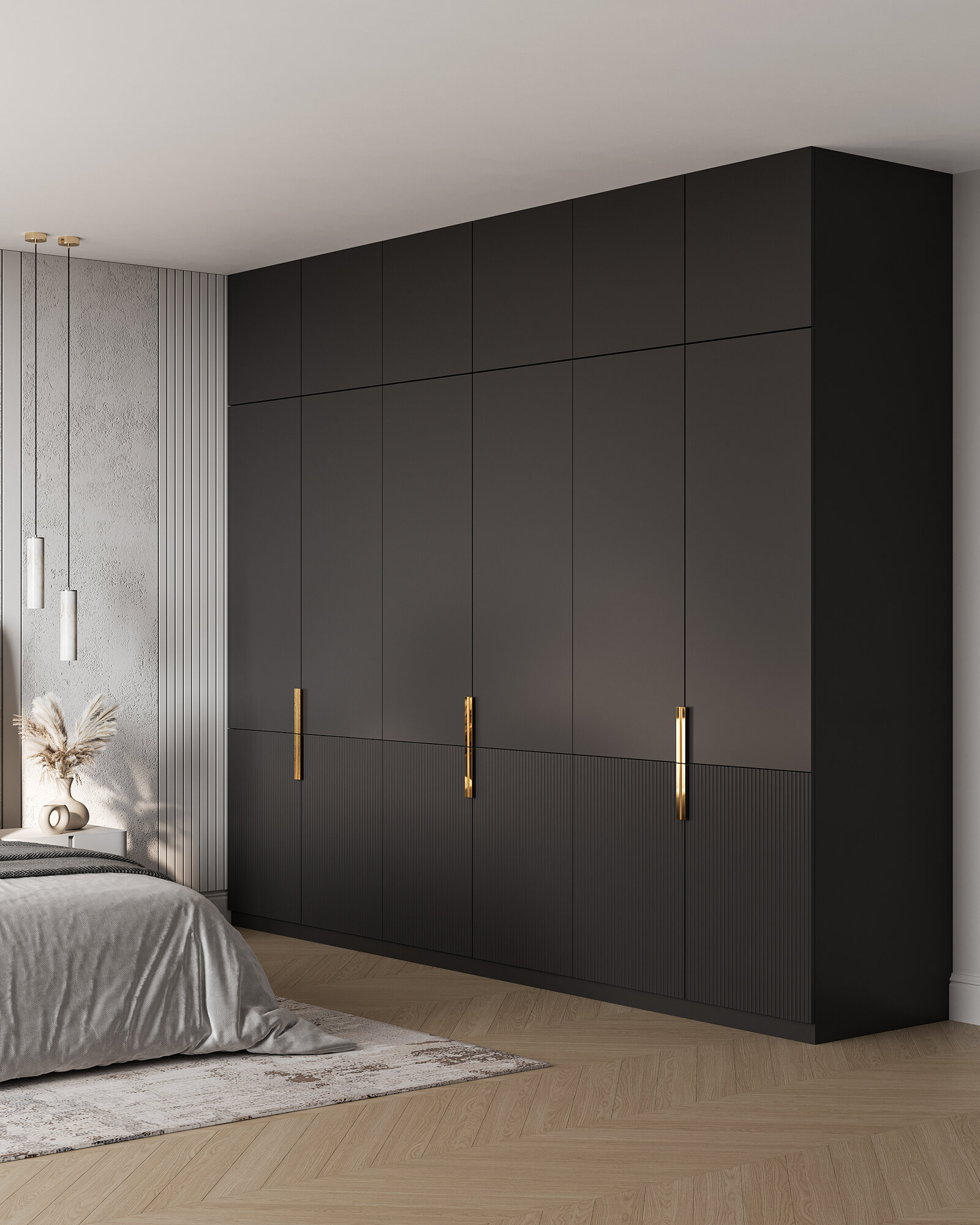 Шкаф Николь распашной большой МДФ в спальню, детскую, модульный