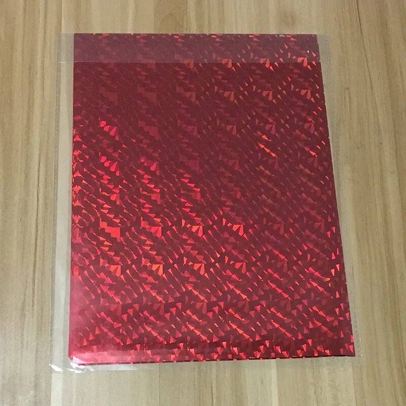 Фольгированная бумага для горячего тиснения PLLCUTE Print002 50 шт. Красный, Red Glass