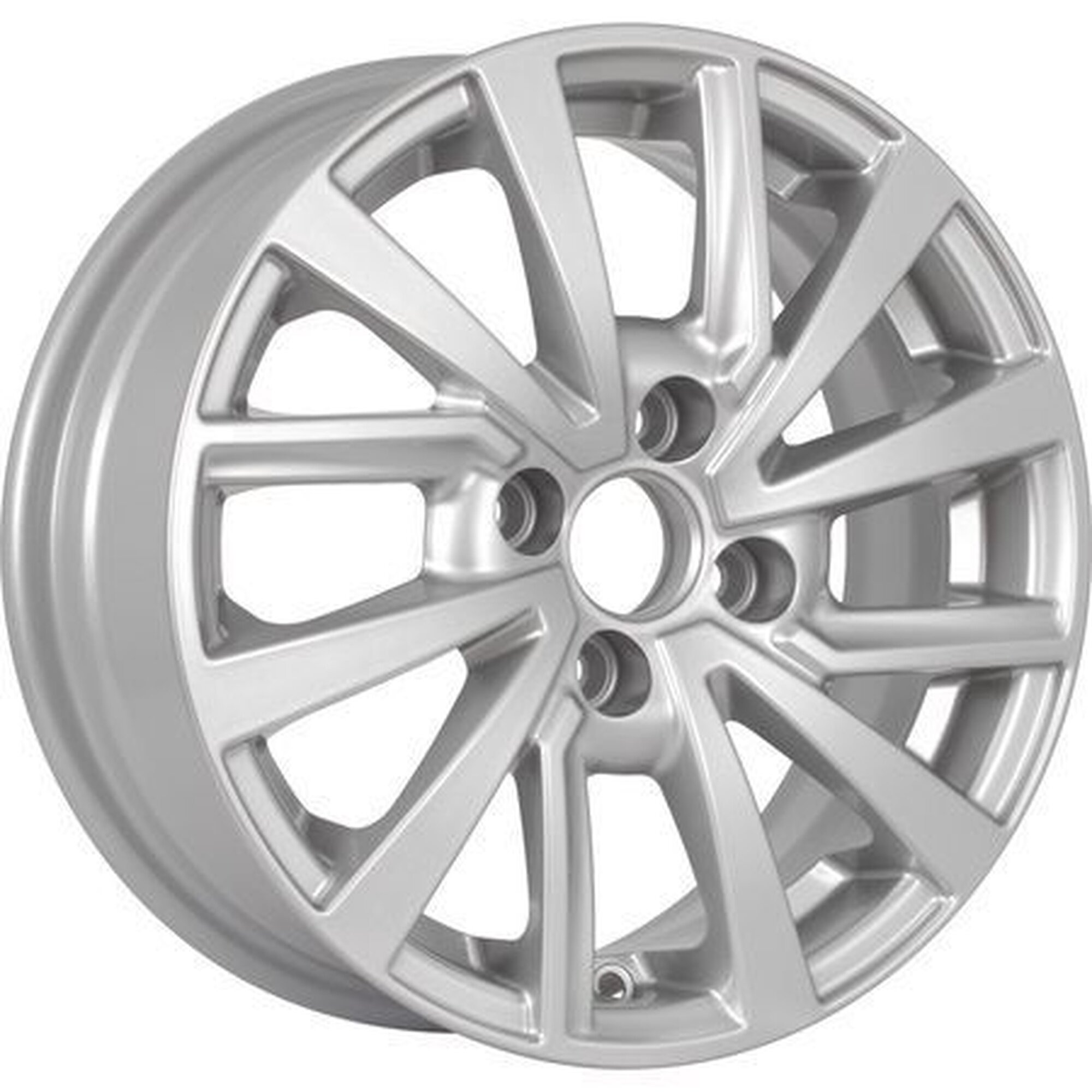Колесный литой диск KDW KD1430 R14x5.5 4x98 ET35 CB58.5 Silver_Painted
