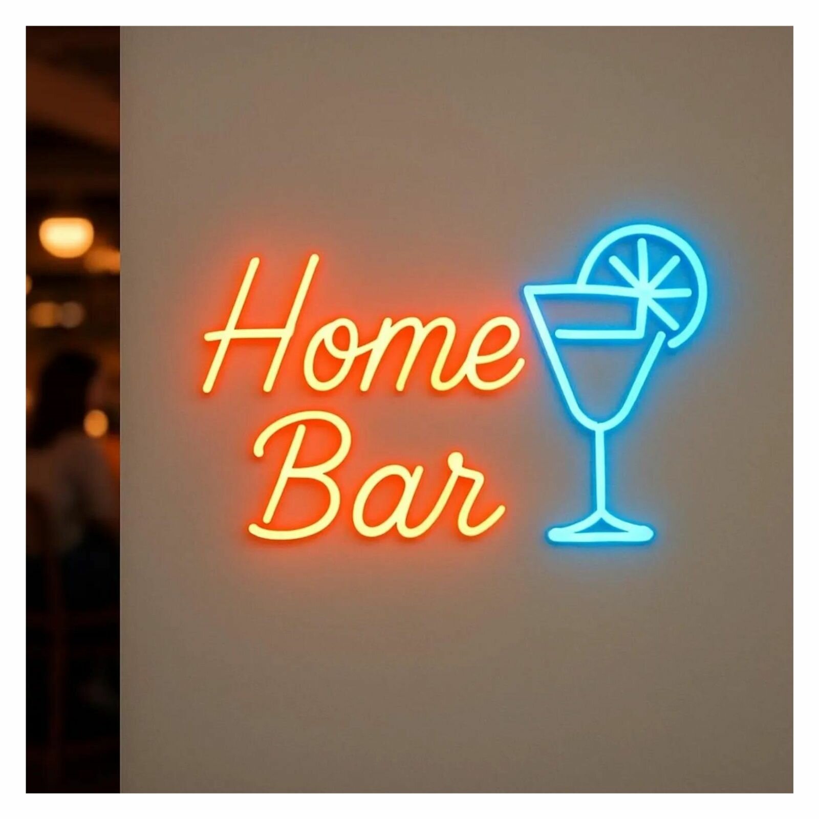Неоновая Вывеска Home Bar 43см