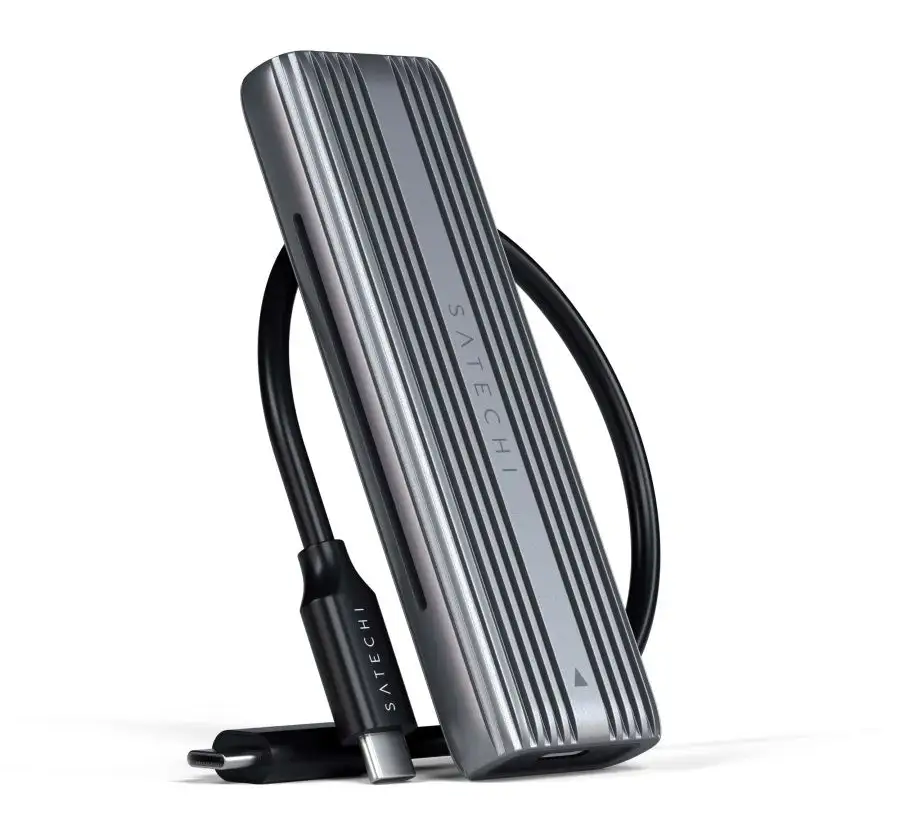 Внешний корпус Satechi USB-C 3.1 Gen2 NVME AND SATA SSD ENCLOSURE Серый космос Type-C