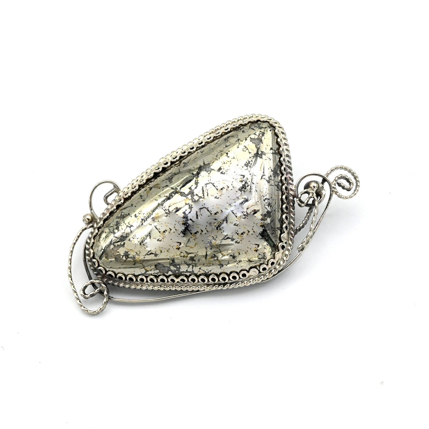 Брошь, пирит