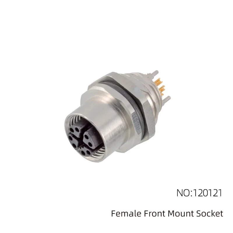 CAZN M12 X-тип угловой разъем 90 градусов 8-ядерный водонепроницаемый 120121