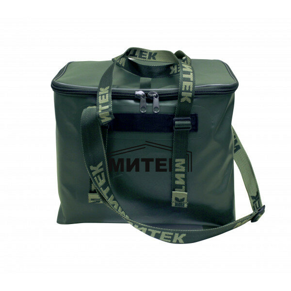 Сумка для рыбалки, туризма и отдыха Митек с крышкой, Бокс (38х23х32см) (хаки), ПВХ-ткань
