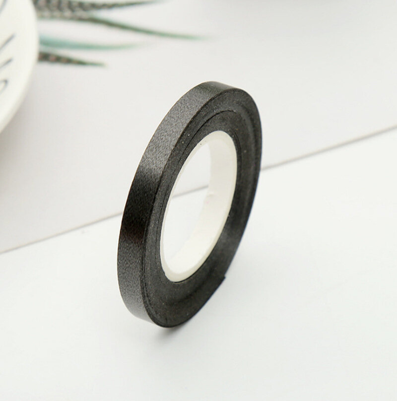 Лента для воздушных шаров "Свадебная", круглая, 10 м, черная