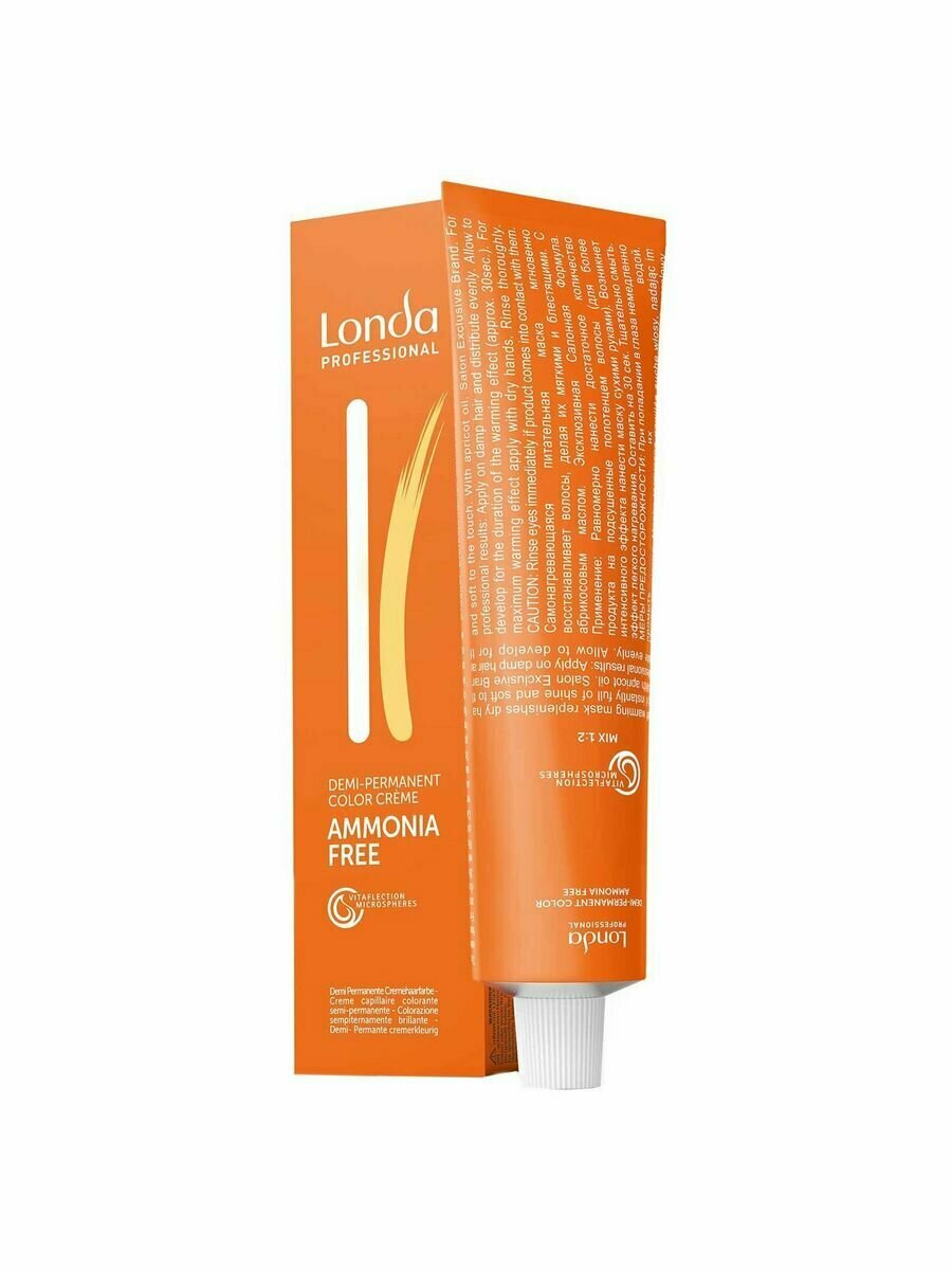 Крем-краска Londa AMMONIA FREE для волос без аммиака , 4/0 шатен , 60 мл