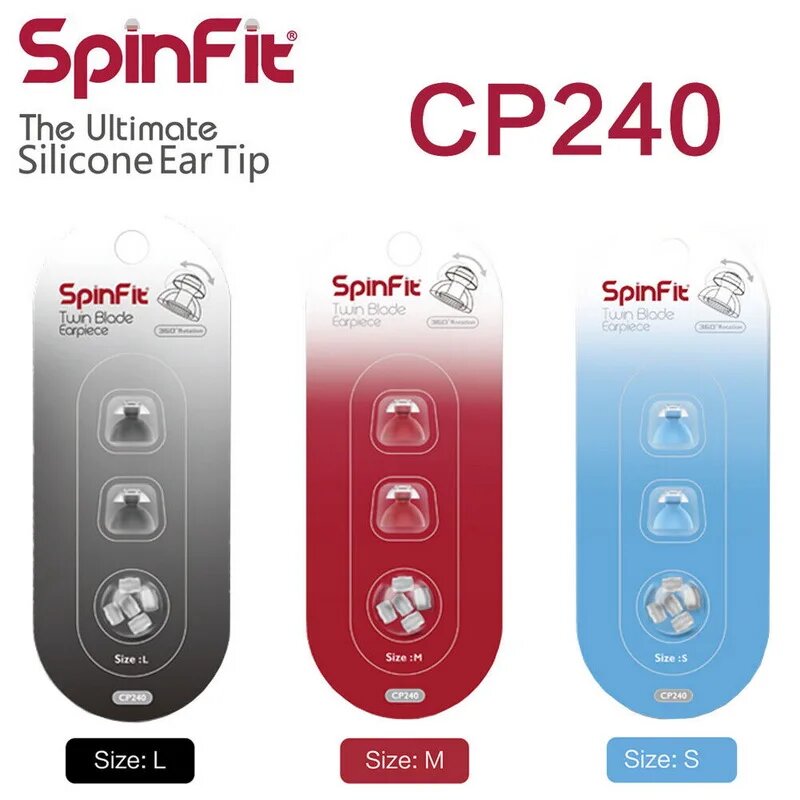 Spinfit CP240 силиконовые вкладыши для наушников М