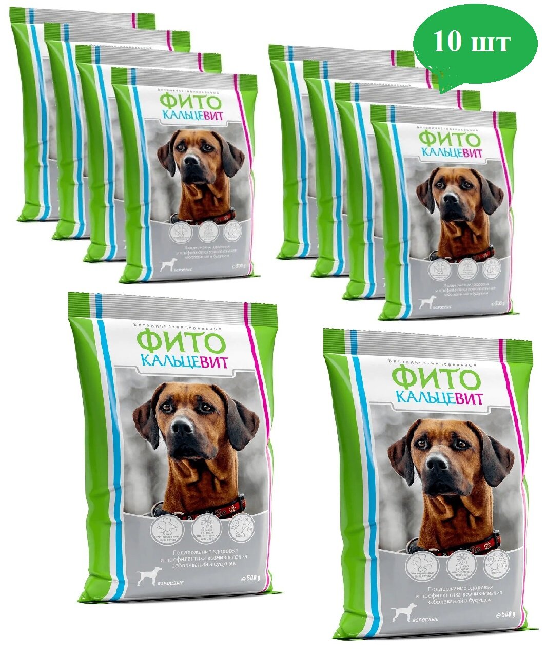 RIO Витамины Фитокальцевит для взрослых собак 500г (10 штук)
