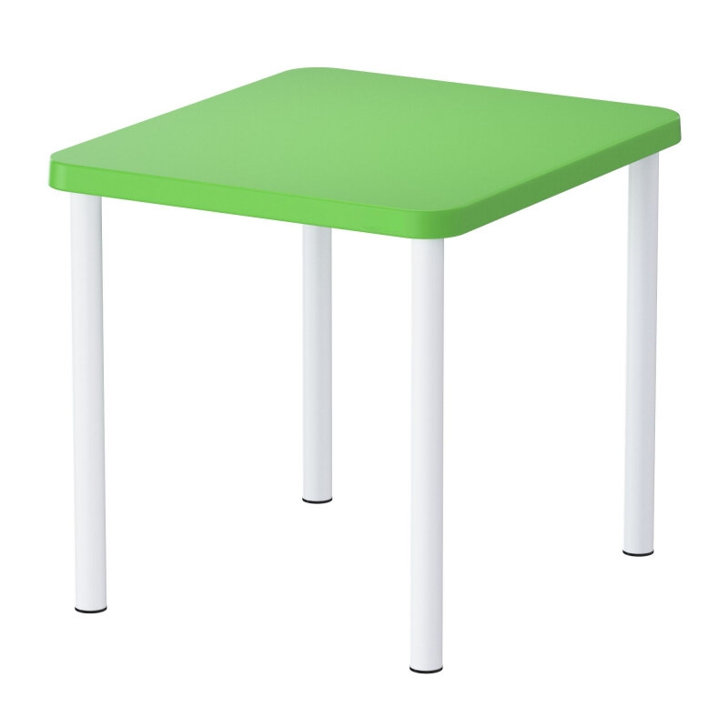 Стол обеденный квадратный для дома и дачи с закругленными краями