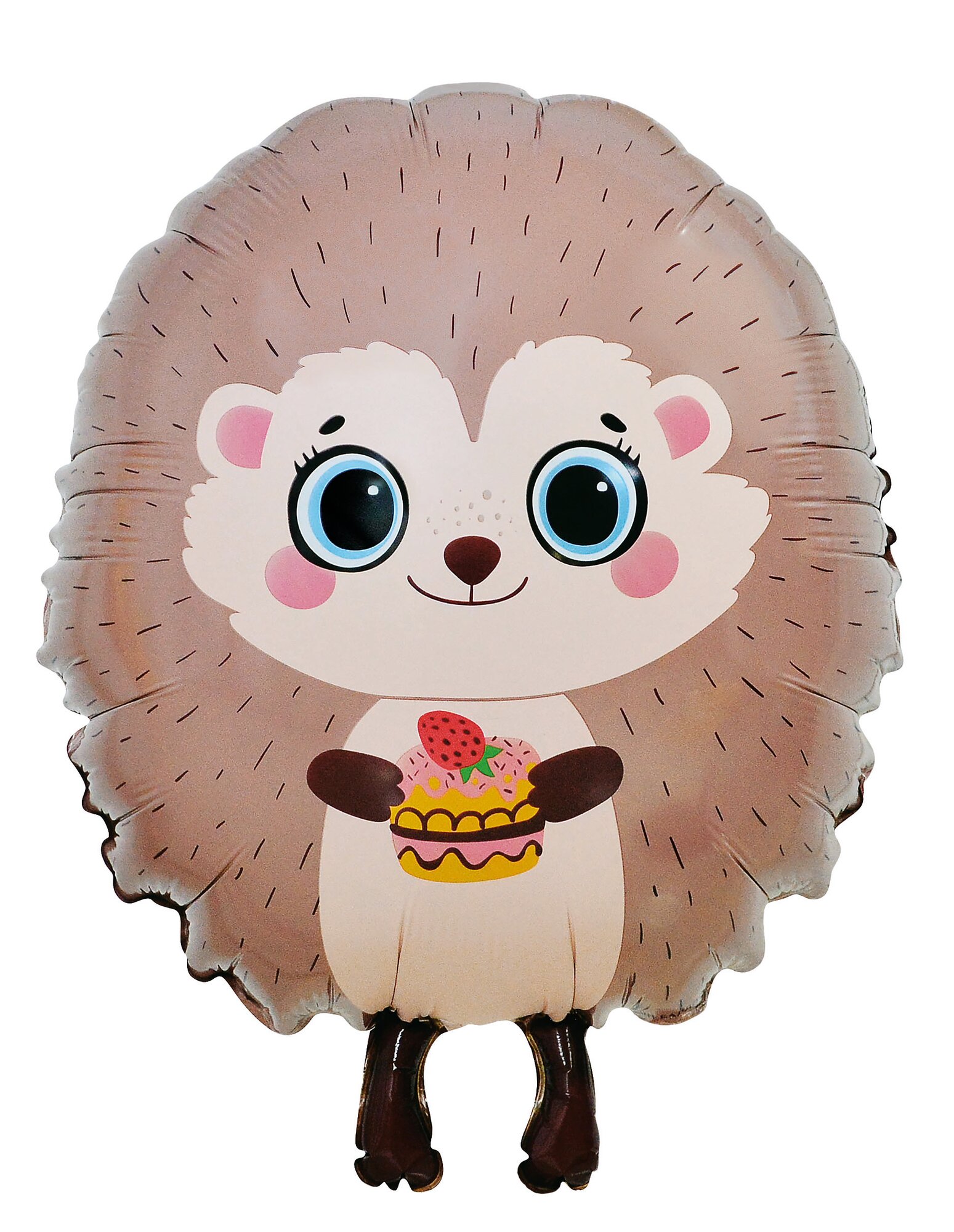 Шар (31'/79 см) Фигура, Ежик с кексиком, 1 шт. в уп.