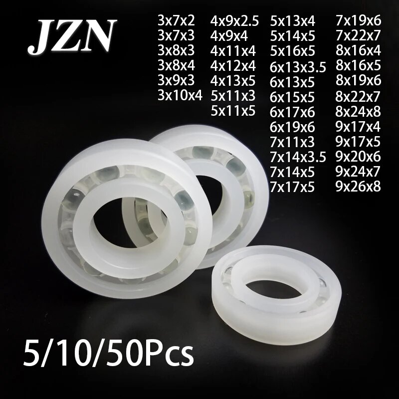 Пластиковые подшипники JZN 3/4/5/6/7/8/9 мм 5Pcs, 5x11x3mm