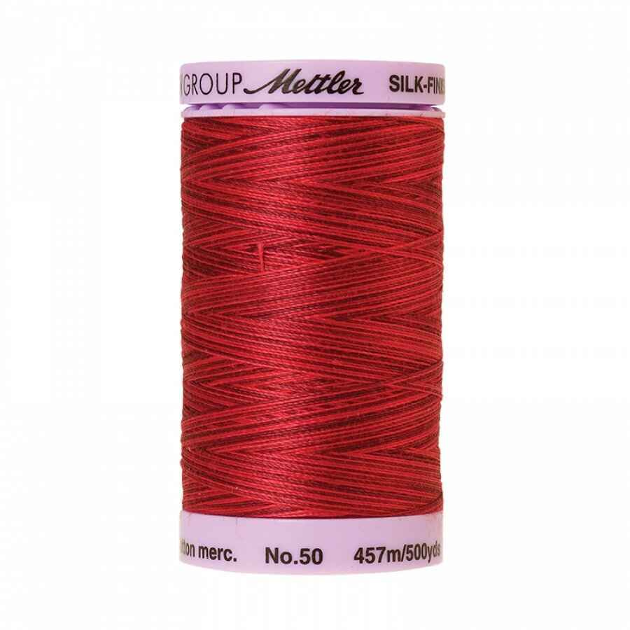 Нить для машинного квилтинга SILK-FINISH MULTI COTTON 50, 457 м 9845 Midnight Garnet